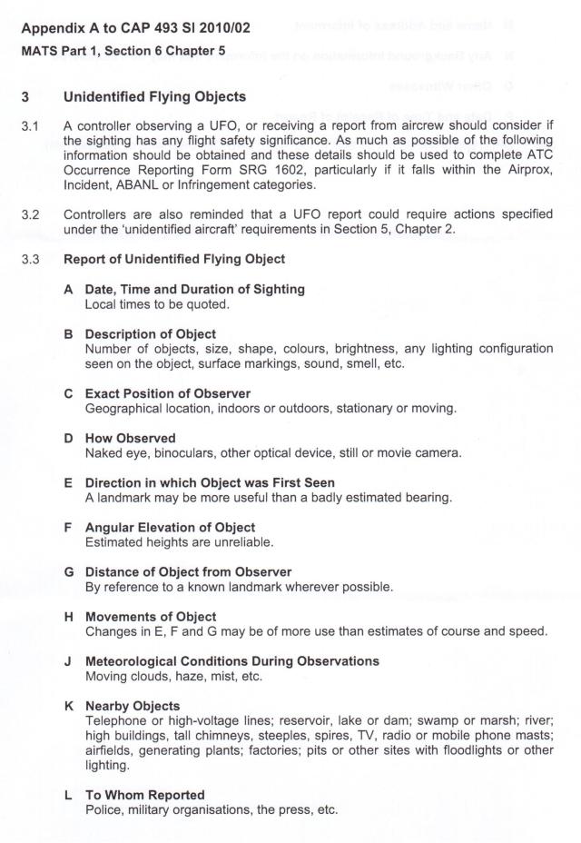 Air Traffic Control, UFOs and the FOIA